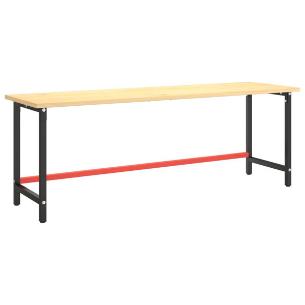 VidaXL 82.7'' W Metal Top Workbench | Wayfair