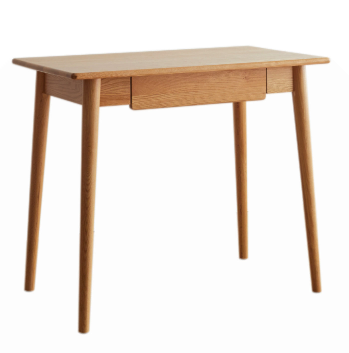 Latitude Run® 100% solid wood natural wood computer desk study desk oak ...