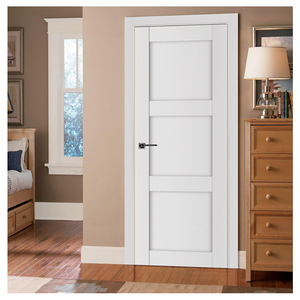 Nova Hardware Stile 25 Soft White Laminated Modern Interior Slab Door ...