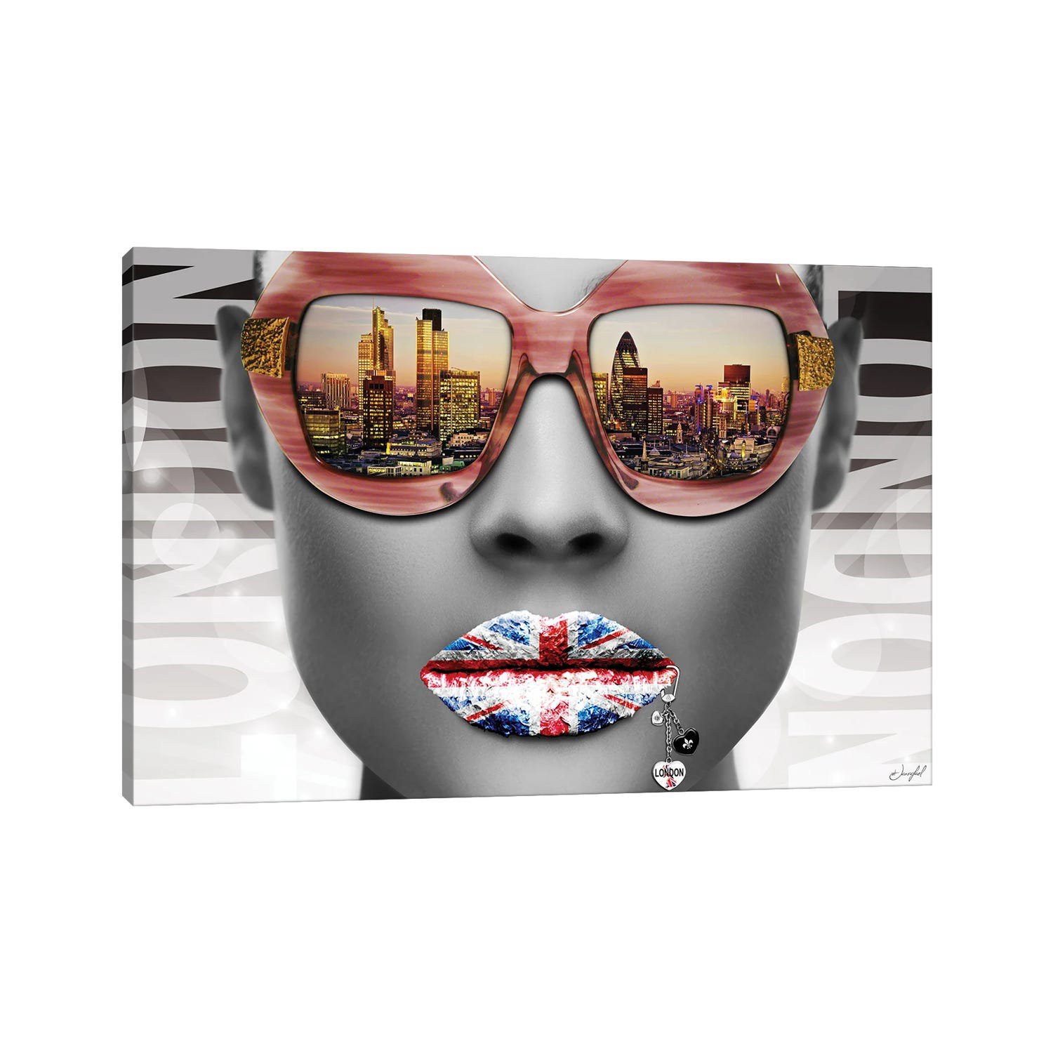 East Urban Home Musa London by Jan Raphael - Wrapped Canvas Graphic Art ...