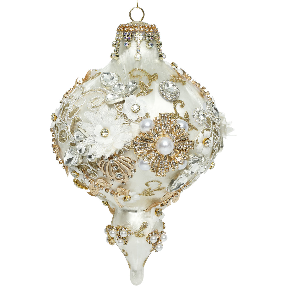 Mark Roberts Kings Jewel Extra Fancy Finial Ornament, Ivory - 8 Inches ...