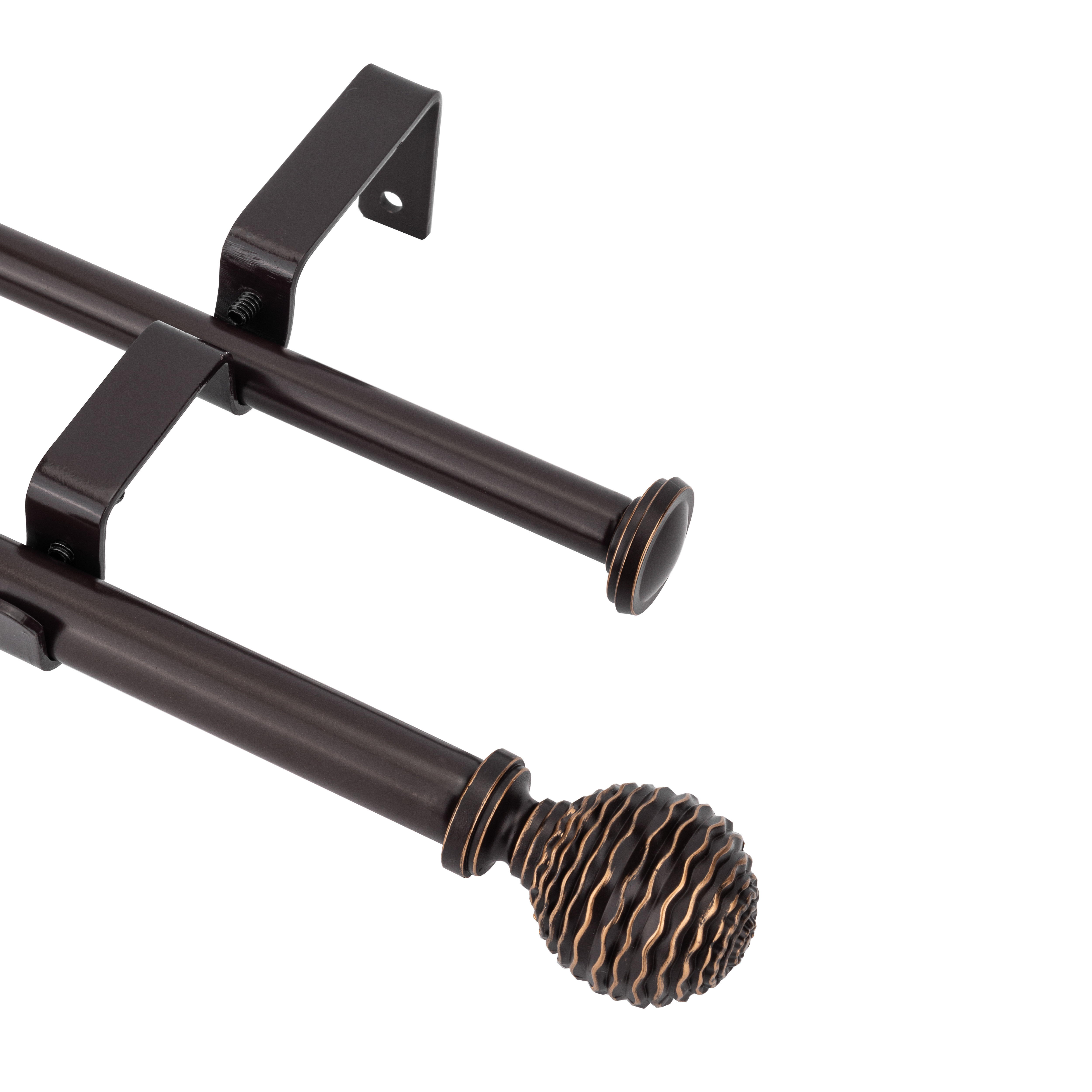 Winston Porter Ryenn Steel Adjustable Double Curtain Rod | Wayfair