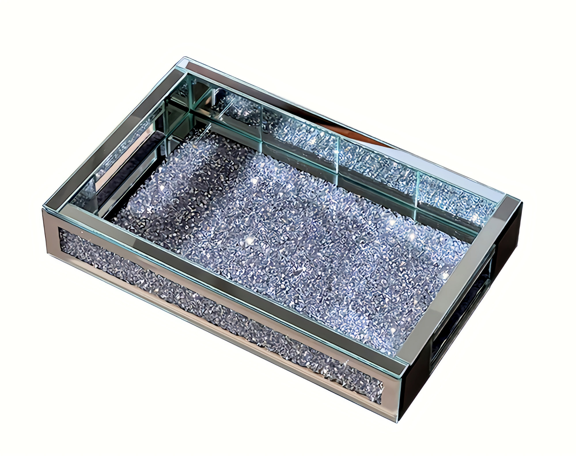 Padise Epoch Luxury Silver Diamond Long Tray - Light Luxury Cosmetics ...