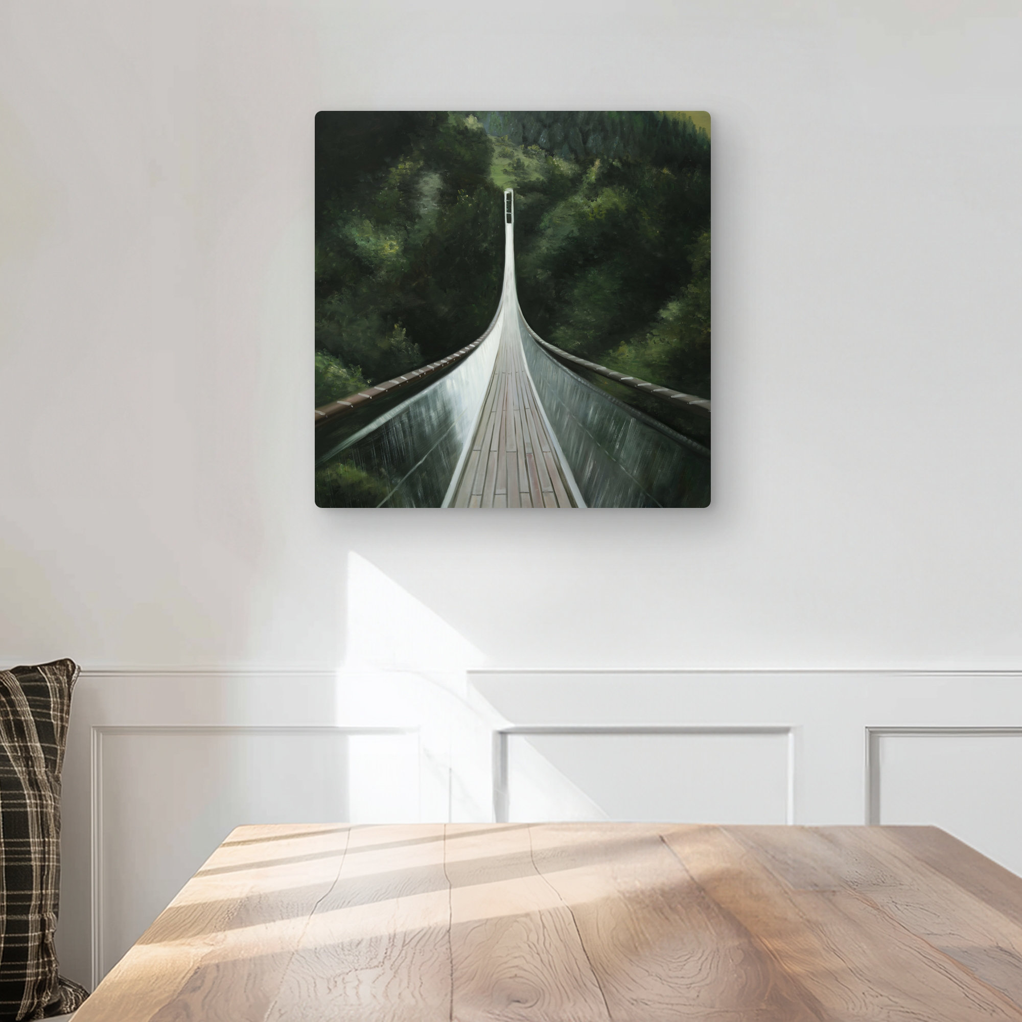 Begin Edition International Inc. Steep Bridge - Modern Metal Print for ...