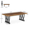 17 Stories Levontae 70'' Dining Table for 6-8 with Metal Base & Reviews ...