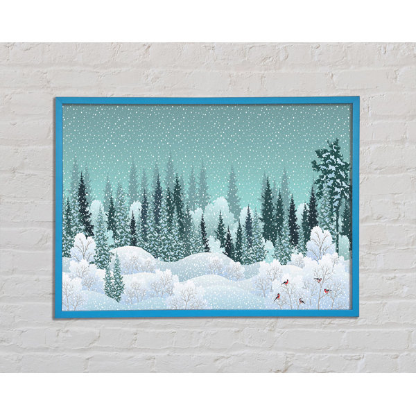 Union Rustic Snow In Amongst The Trees by Unkown - Single Picture Frame ...