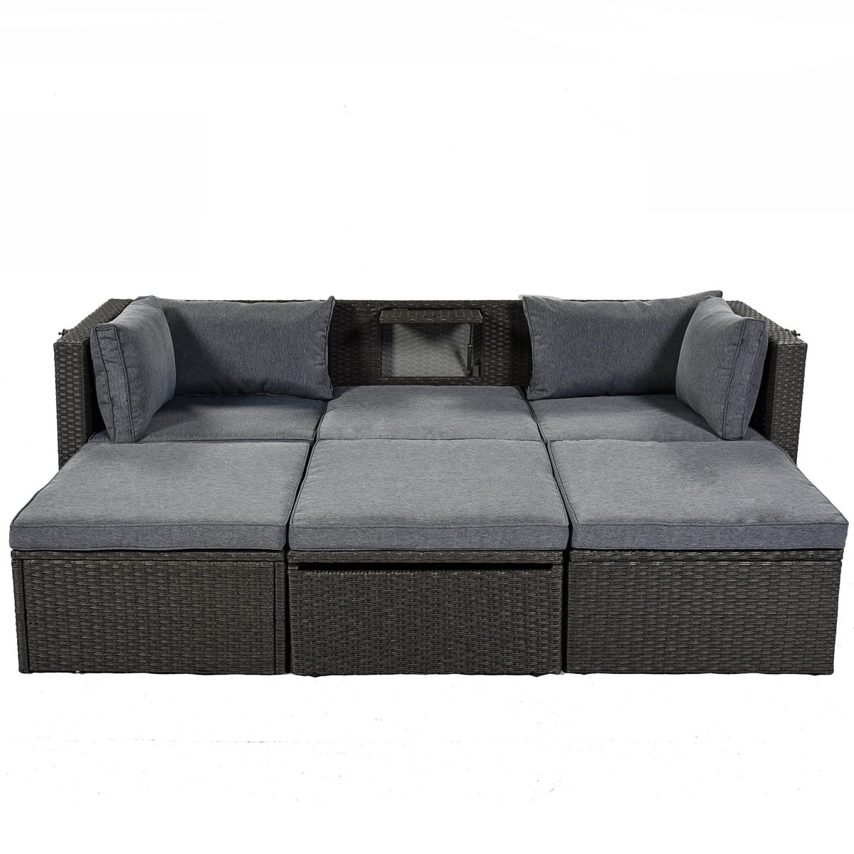 Latitude Run® Outdoor sectional daybed with canopy - Wayfair Canada