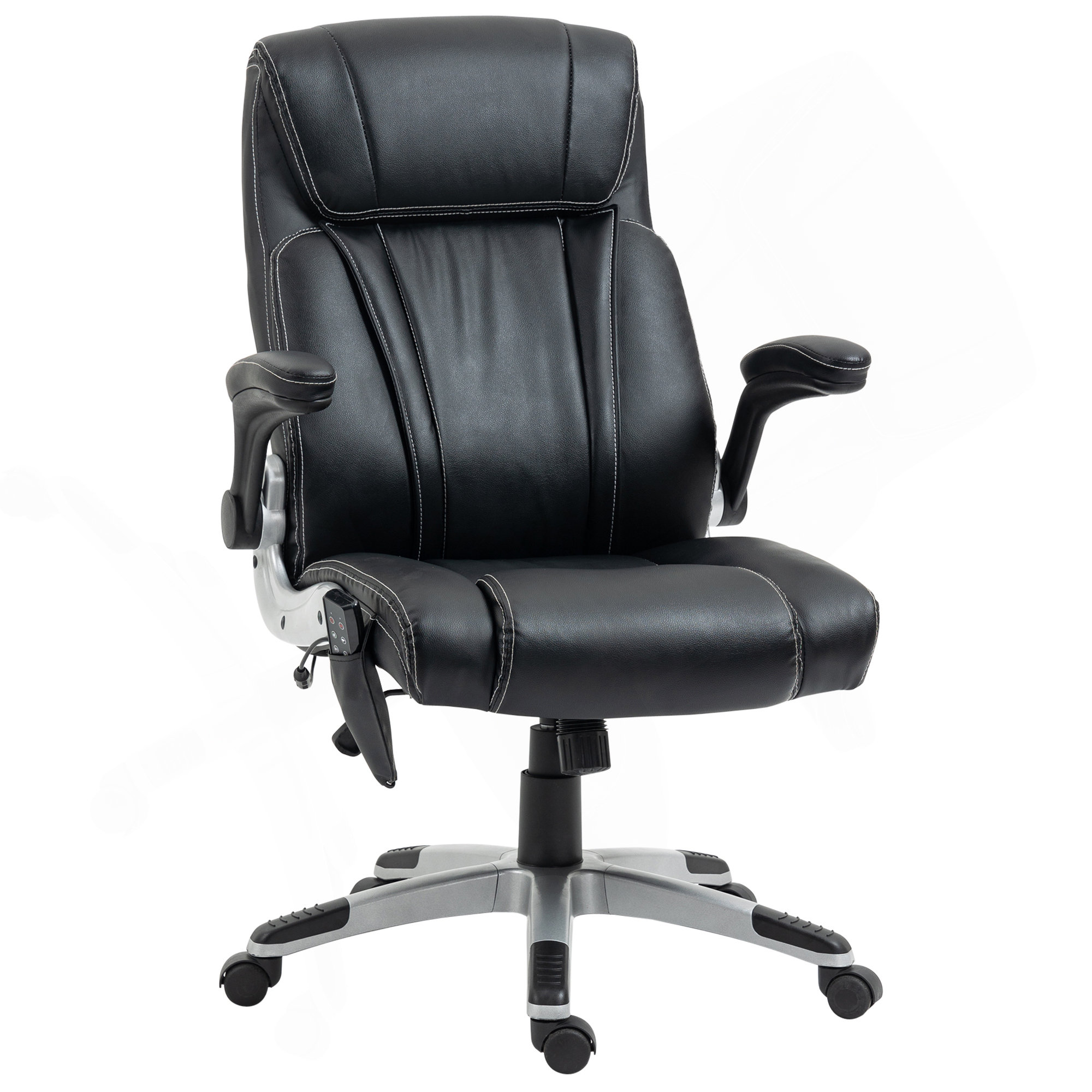 Inbox Zero Executive Massage Office Chair With 6 Vibration Points ...