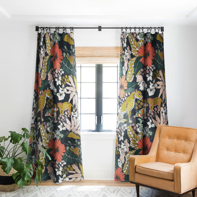 East Urban Home Xiangle Polyester Blackout Curtain Panel | Wayfair