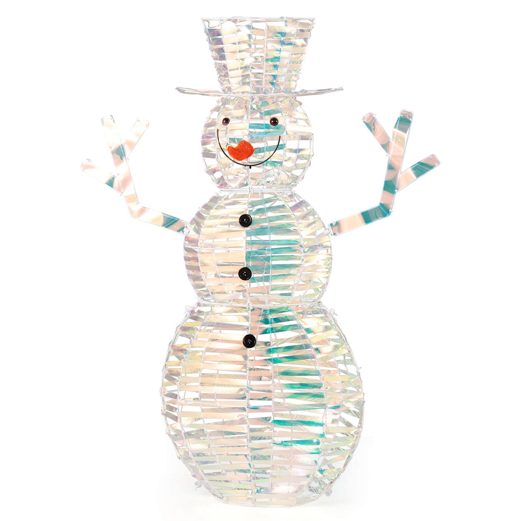 The Holiday Aisle® 4 FT Lighted Christmas Snowman Light-up Xmas Holiday ...