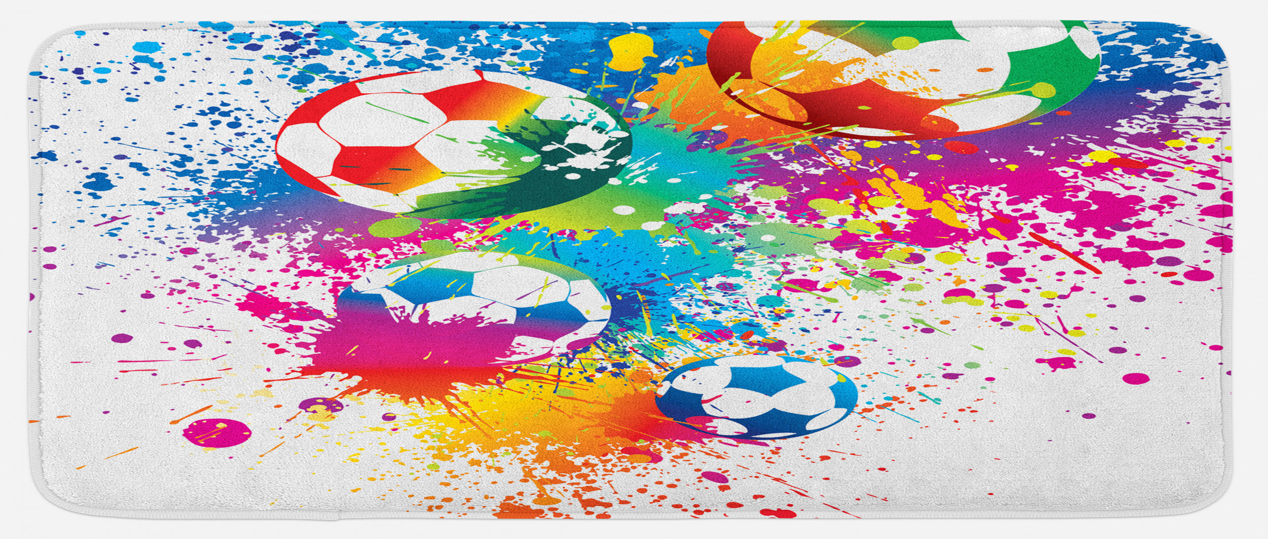 East Urban Home Soccer Kitchen Mat | Wayfair