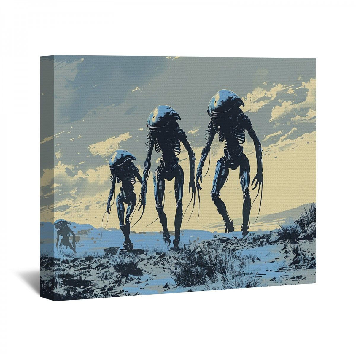 Millwood Pines Aliens Canvas Wrap - Scifi Wall Decor - Wayfair Canada