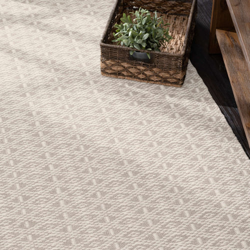 Home Conservatory Bare Natural Handwoven Cotton Rug | Wayfair