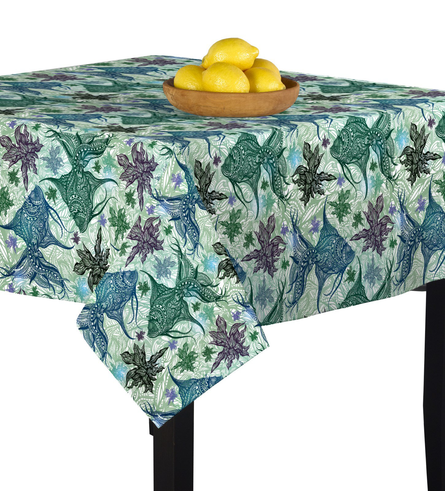 East Urban Home Valara Paisley Fish Tablecloth | Wayfair