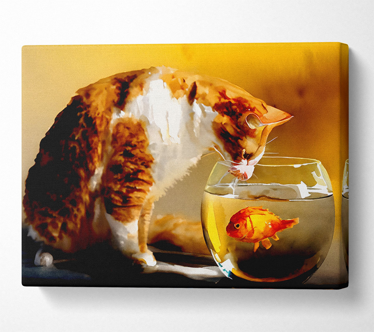 ClassicLiving Cats Dinner Time - Wrapped Canvas Art Prints | Wayfair.co.uk