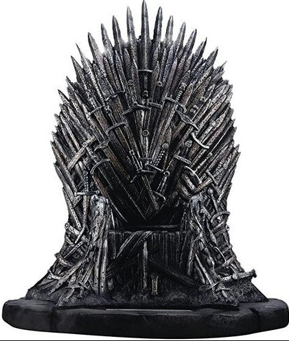 LM Treasures Game of Thrones Master Craft Iron Throne Table Top Statue ...