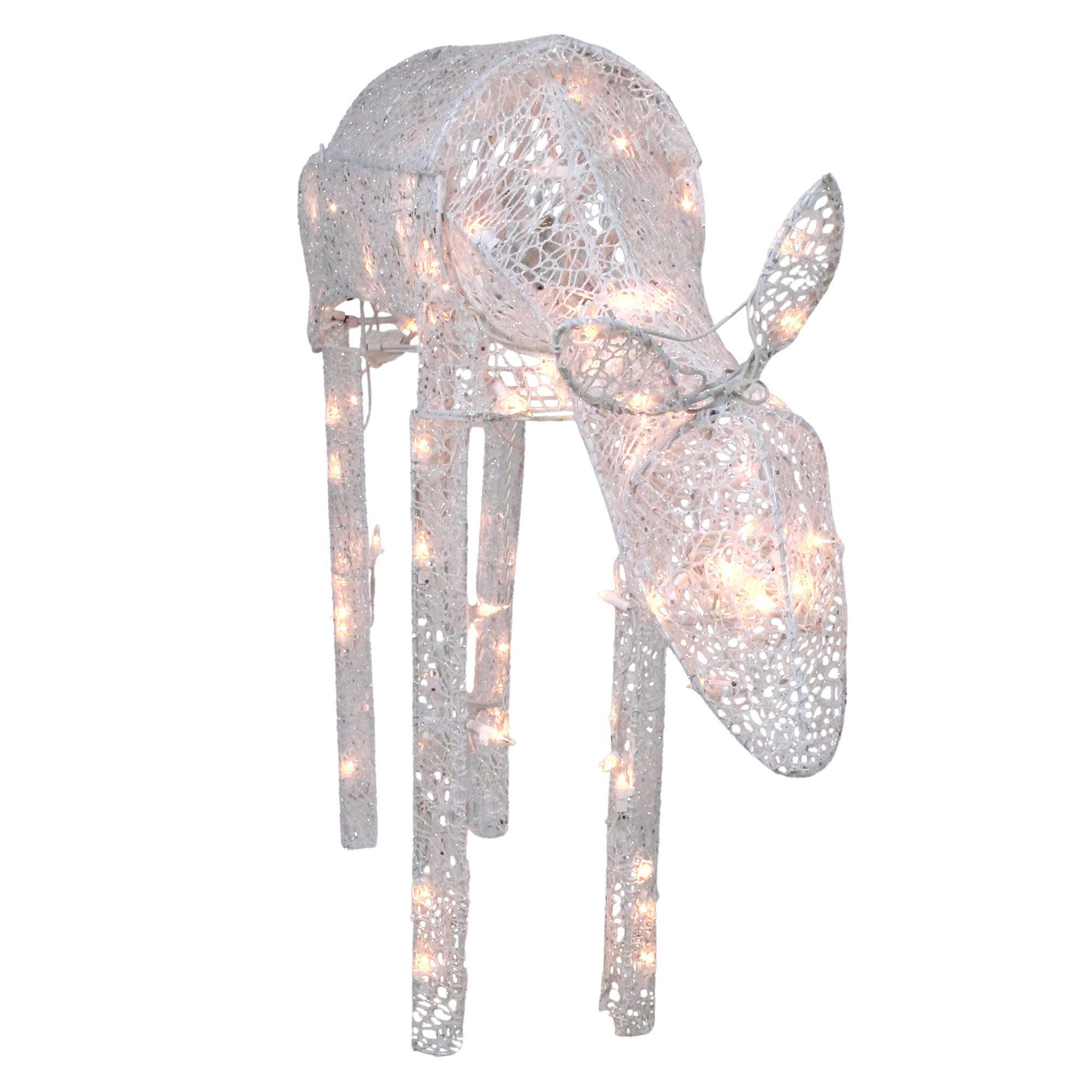 Northlight Seasonal 36" Pre-Lit 3-D Animated Feeding Doe Reindeer ...