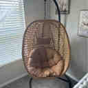 Dakota Fields Charlie-Jade Single Person Wicker Porch Swing with Stand ...