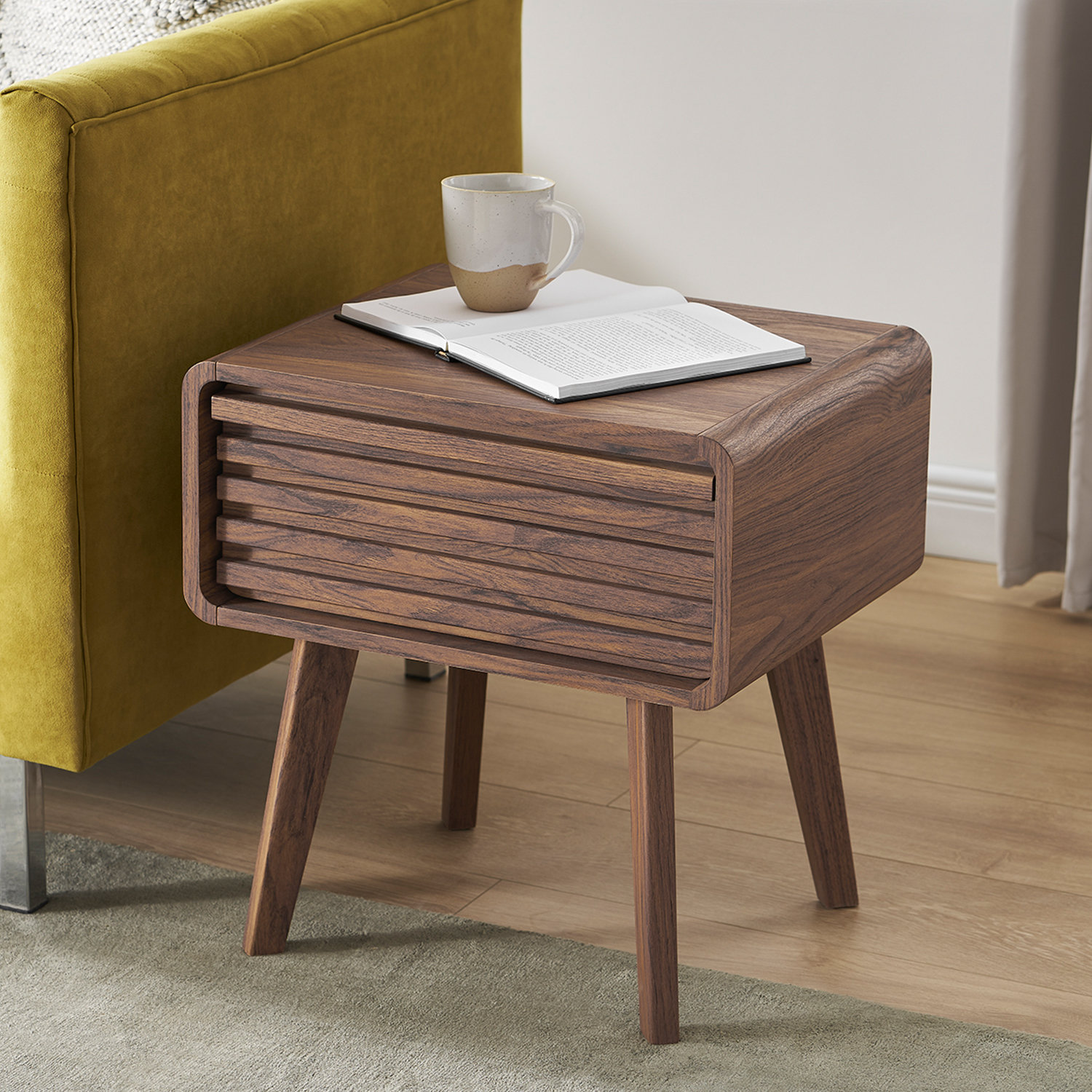 Corrigan Studio® Lorccan End Table with Storage & Reviews | Wayfair