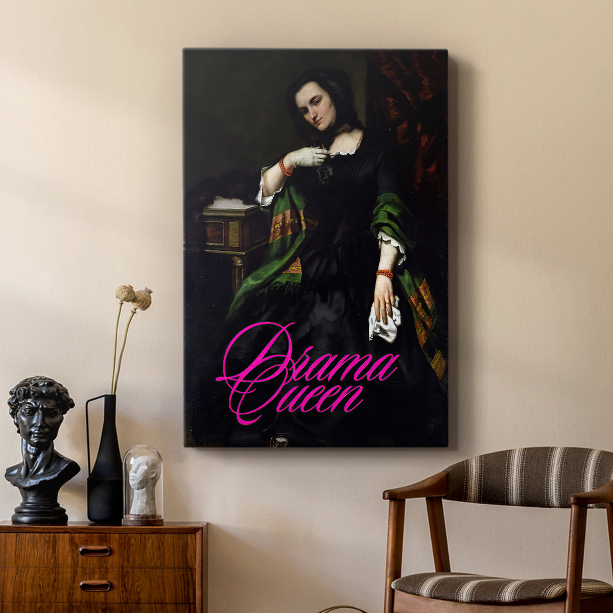 Fleur De Lis Living Masterful Snark - Drama Queen -Custom Wrapped ...