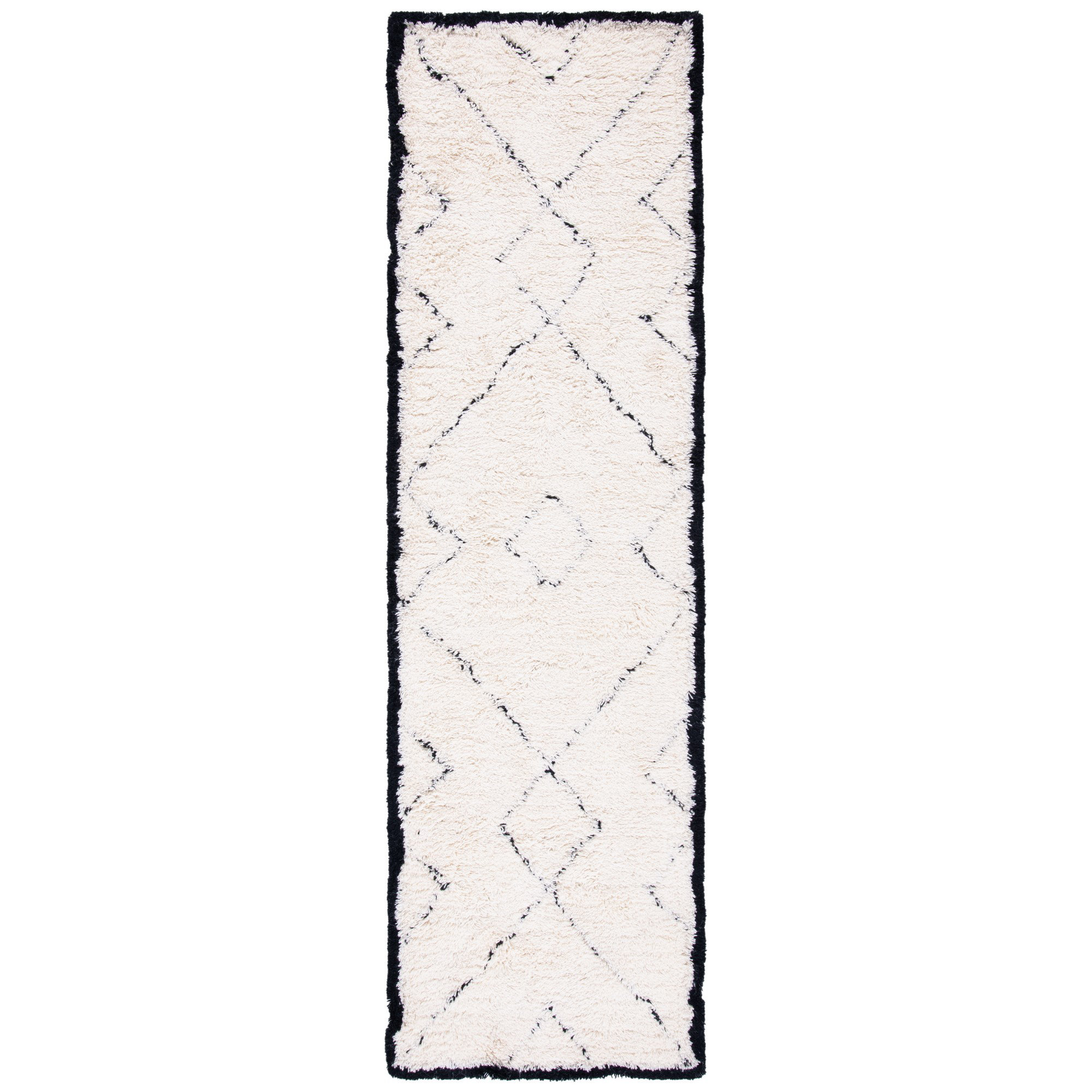 Foundry Select Simoneaux Geometric Handmade Tufted Wool Ivory Area Rug ...