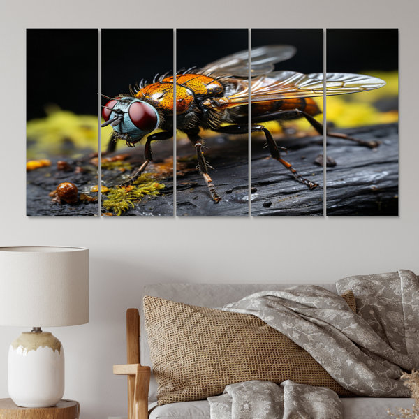 Gracie Oaks Insects Bugs Portrait Stunning I On Canvas 5 Pieces Print ...