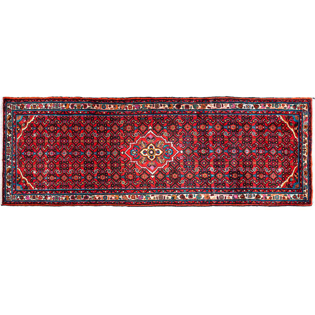 Isabelline Brelan One-of-a-Kind 3'5" x 10' 1970s Area Rug in Red/Brown ...