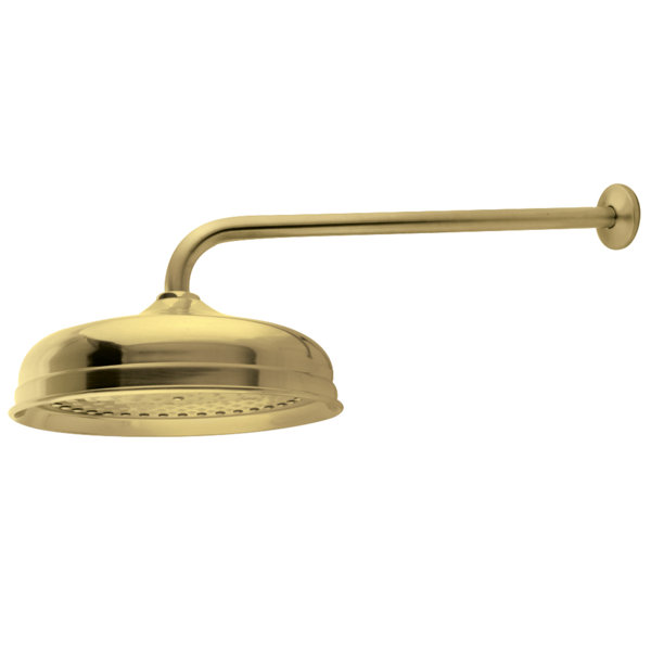 Kingston Brass Shower Scape 10-Inch Round Raindrop Brass Shower Head ...