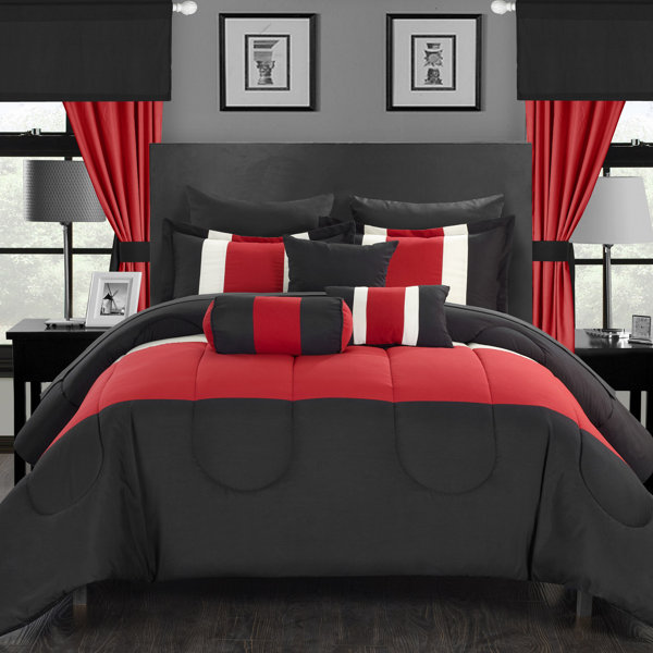 Chic Home Mackenzie Modern & Contemporary Striped Comforter Set ...
