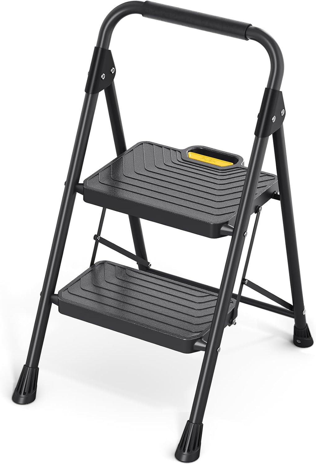 TOBSUB 3 Step Ladder Sturdy Steel Step Stool | Wayfair