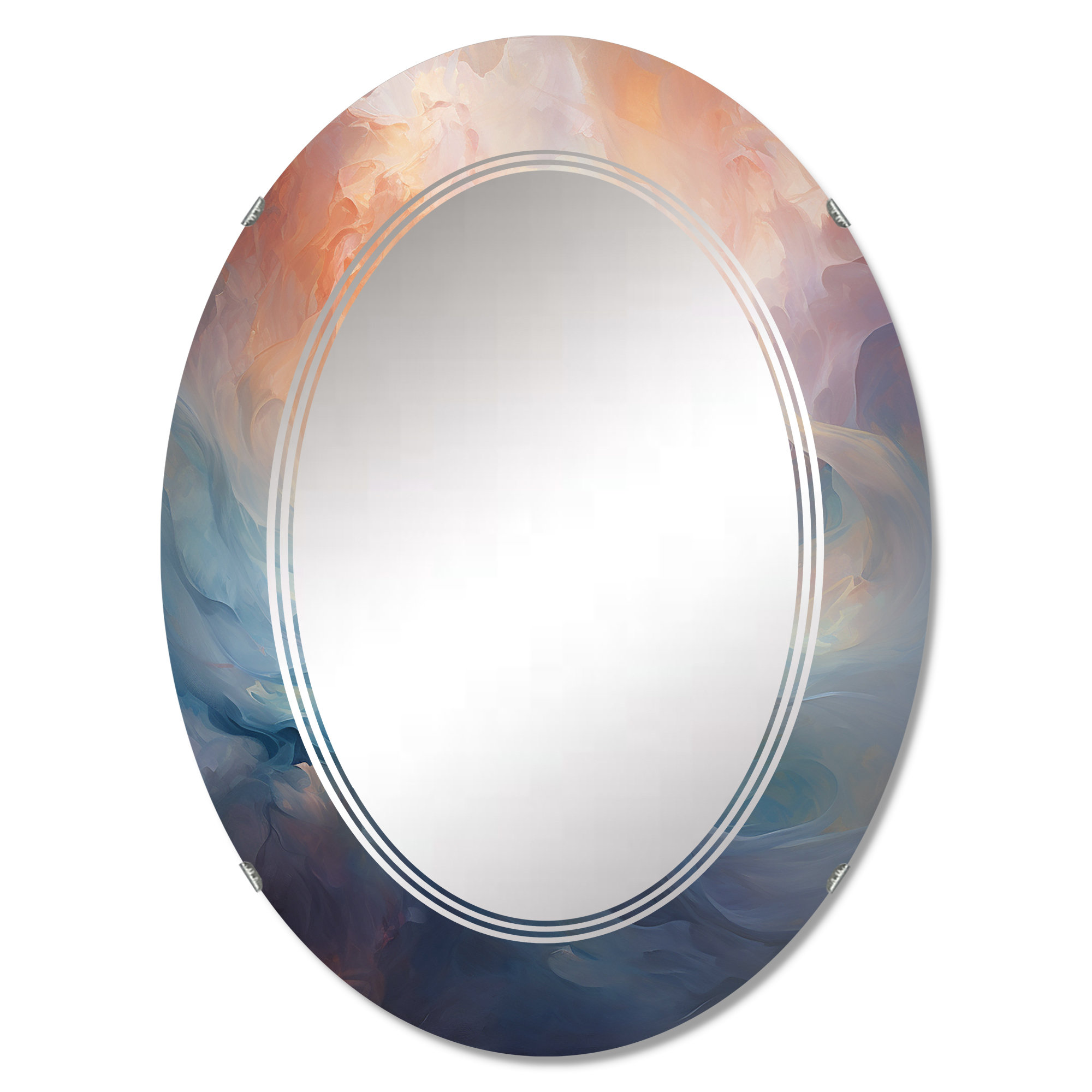 East Urban Home Dayston - Portrait Wall Mirror Oval | Wayfair