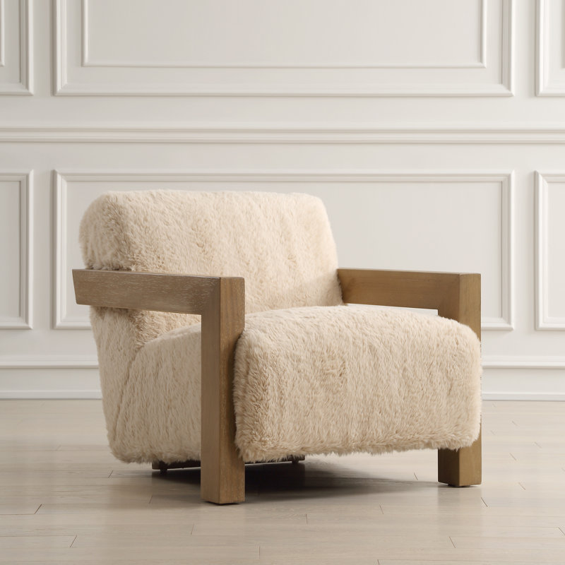 Hokku Designs Acantha Sheepskin Accent Chair | Wayfair