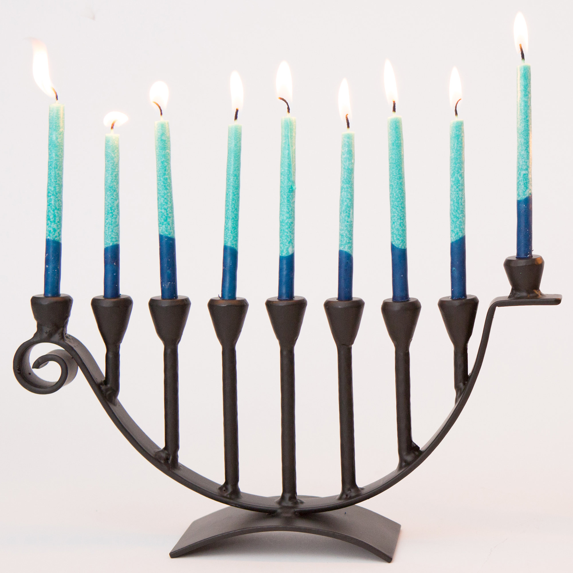 The Holiday Aisle® 9 Candle Handmade Iron Chanukah Menorah - Wayfair Canada