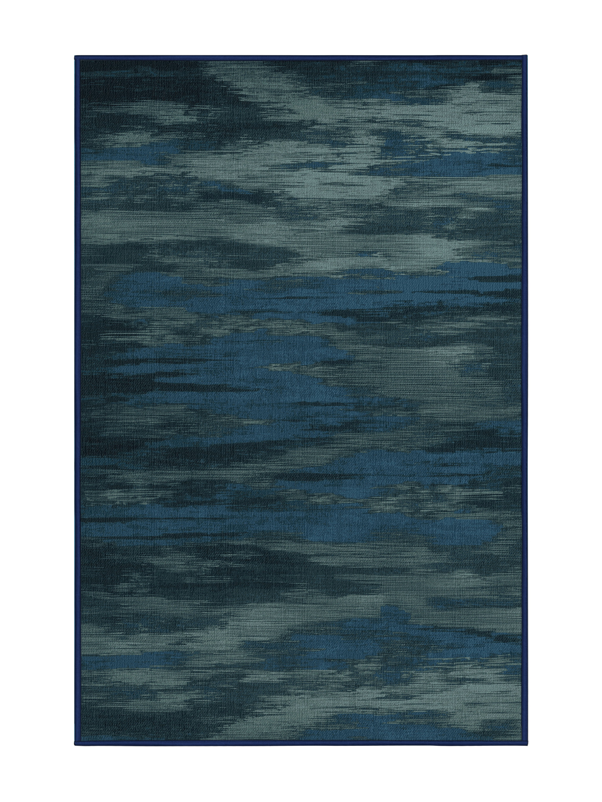 Wildon Home® Machine Washable Abstract Blue Area Rug | Wayfair