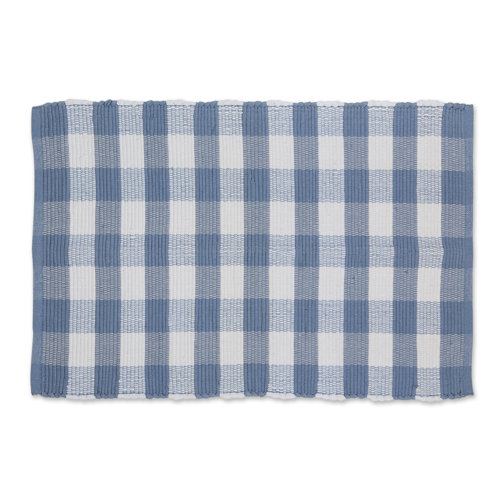 Gracie Oaks Debbagh Cotton Gingham Rug & Reviews | Wayfair