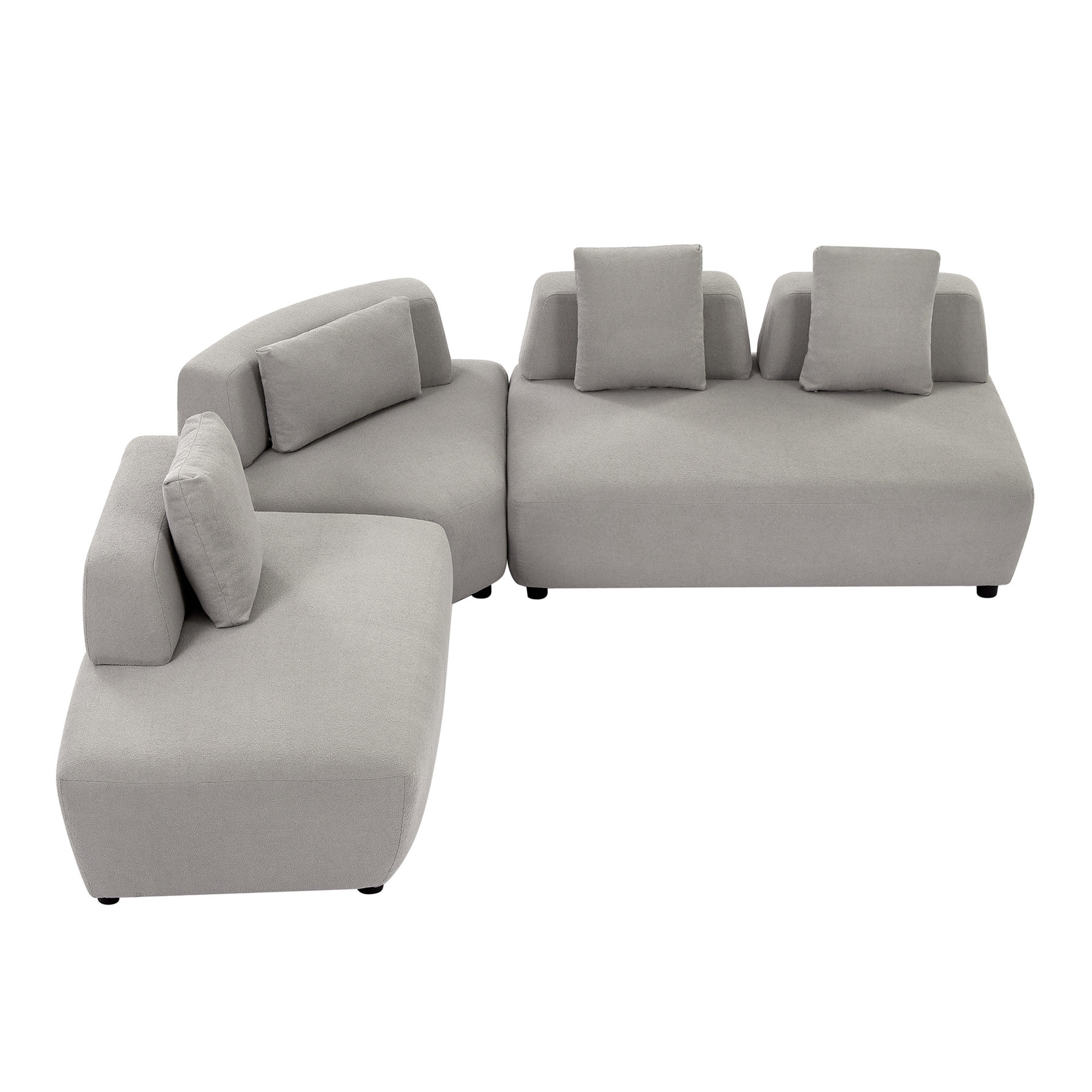 Latitude Run® Drakaar 81.49'' Curved | Wayfair