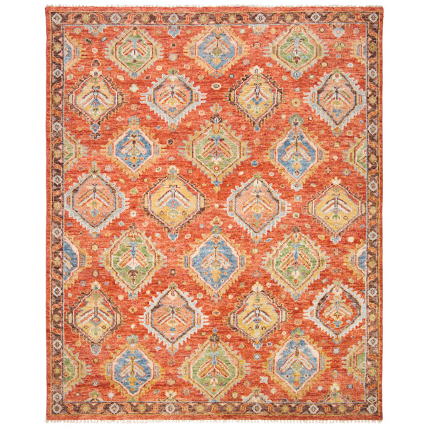 Safavieh Samarkand 105 Wool Rust / Brown Area Rug | Perigold