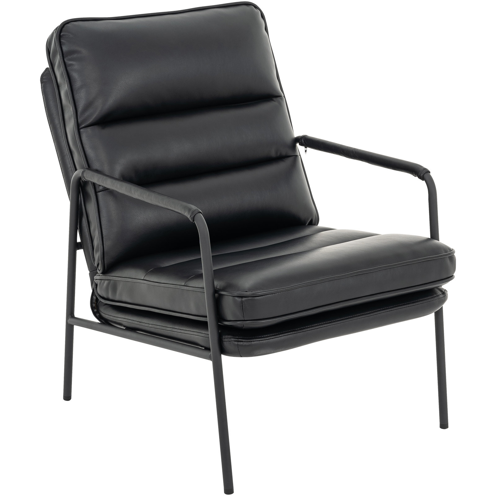 17 Stories Dequantez CAL117 Compliant Classic Modern Leather Accent ...