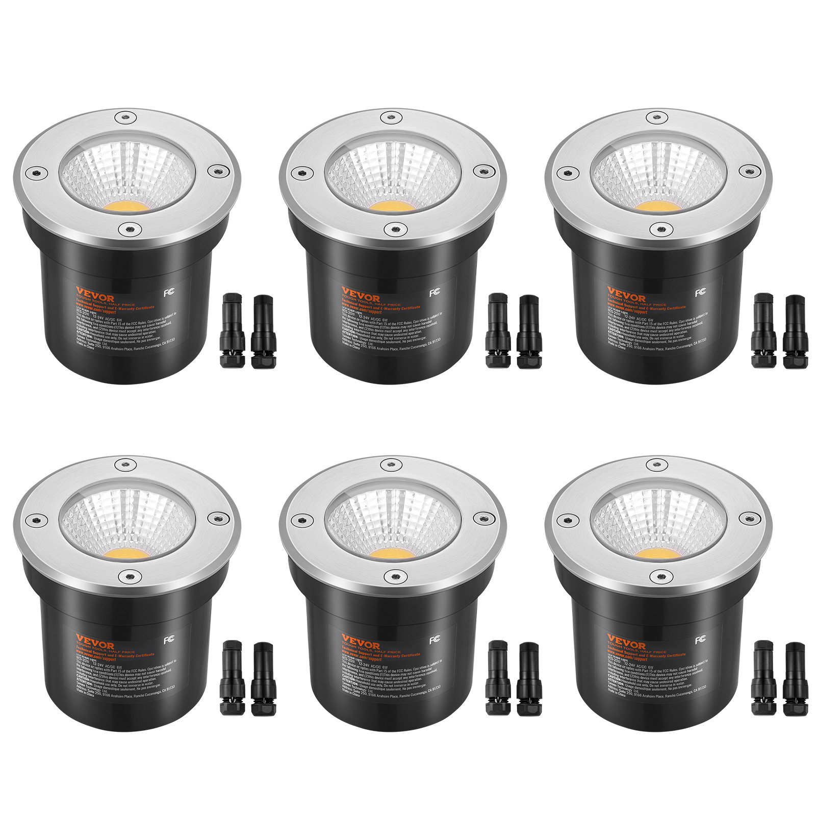 VEVOR Matte Black Low Voltage Integrated LED Aluminum Pathway Light ...