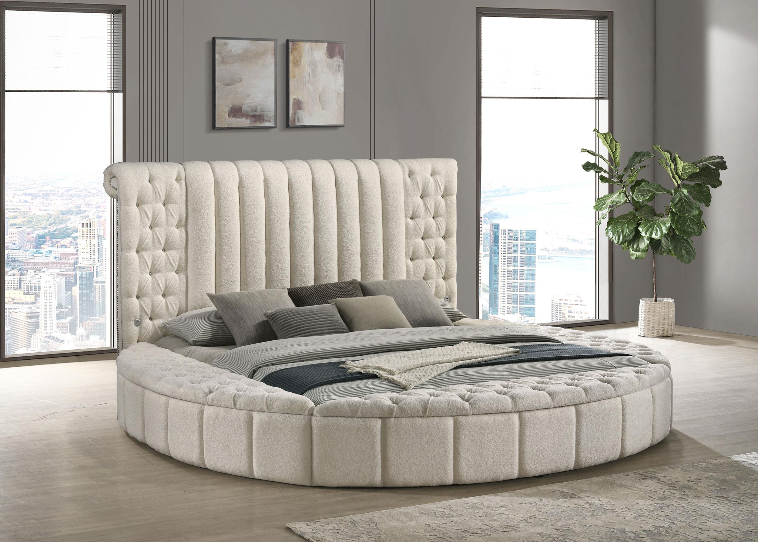 House of Hampton® Markandu Upholstered Round Storage Bed | Wayfair