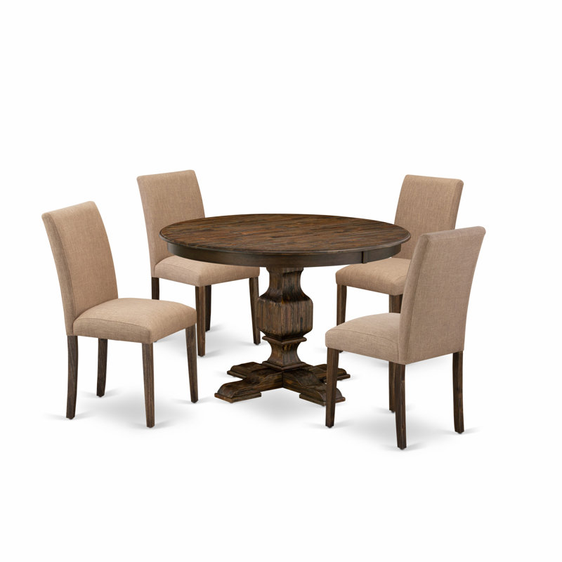 Red Barrel Studio® Acacia Pedestal Dining Set & Reviews | Wayfair
