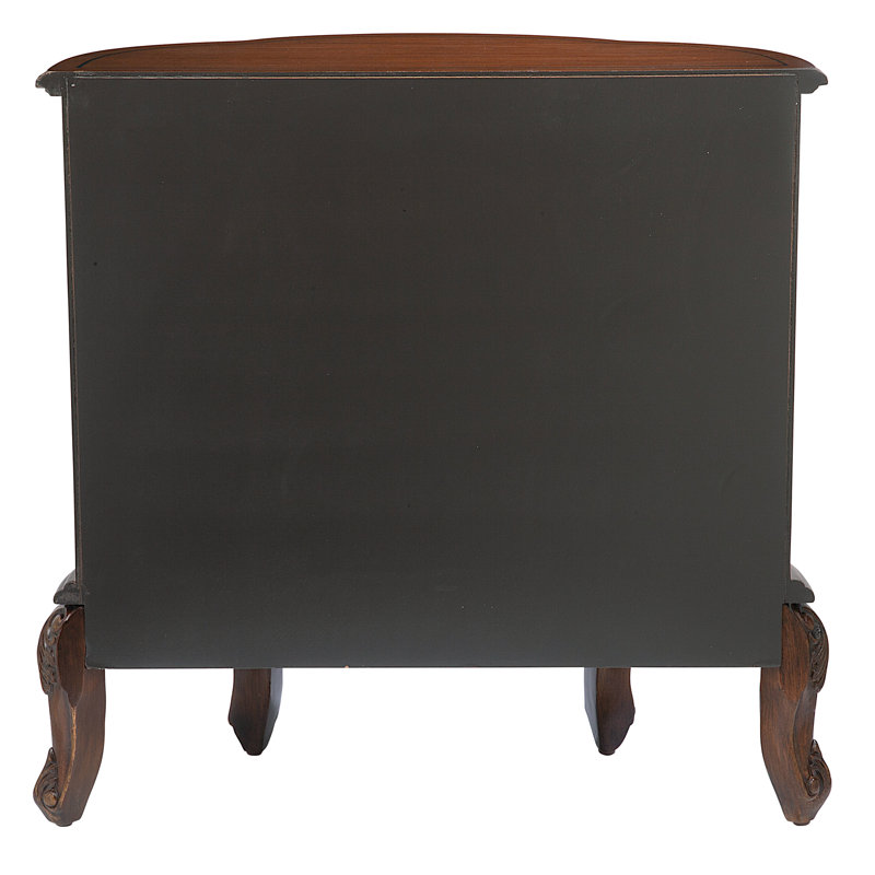 Darby Home Co Villa Lucchesi 30'' Tall 3 - Drawer Half Circle Accent ...