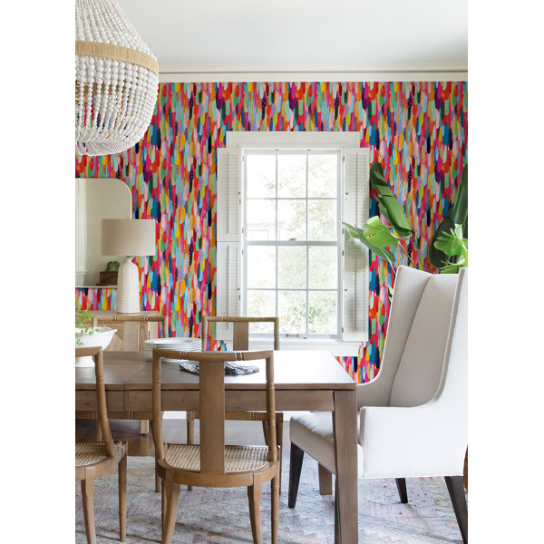 Room Mates EttaVee Brushstroke Peel and Stick Wallpaper & Reviews | Wayfair