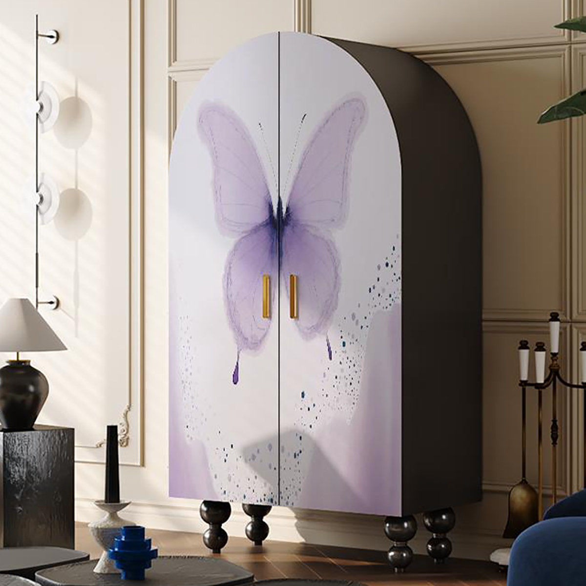 East Urban Home American style decor home multifunction wardrobe | Wayfair