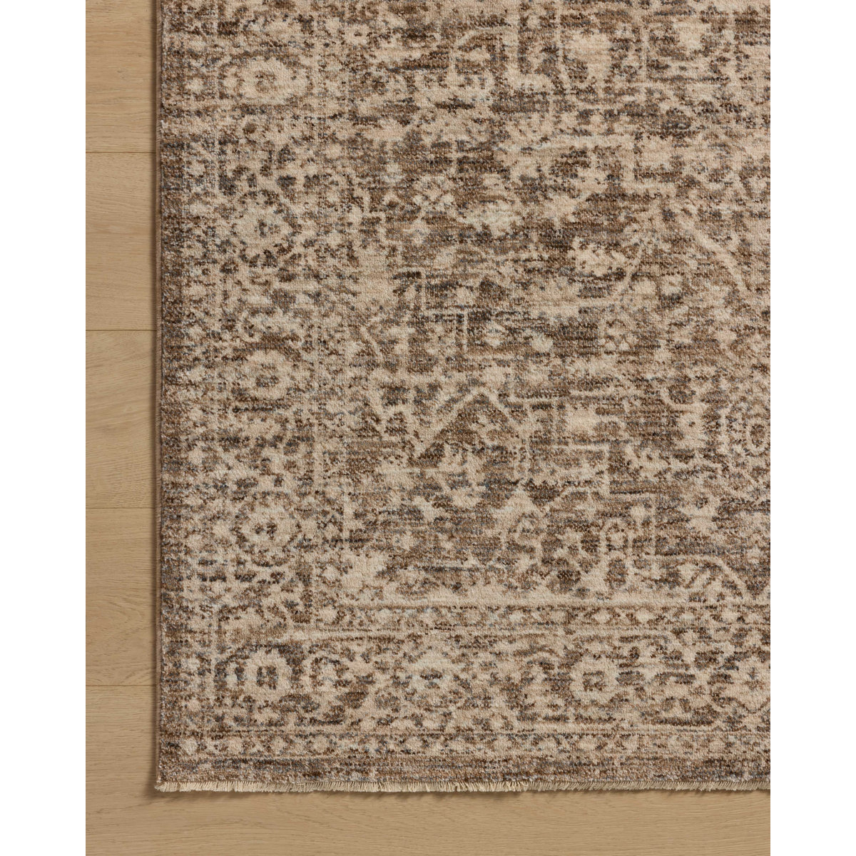 Bungalow Rose Allysan Dark Taupe / Natural Area Rug | Wayfair