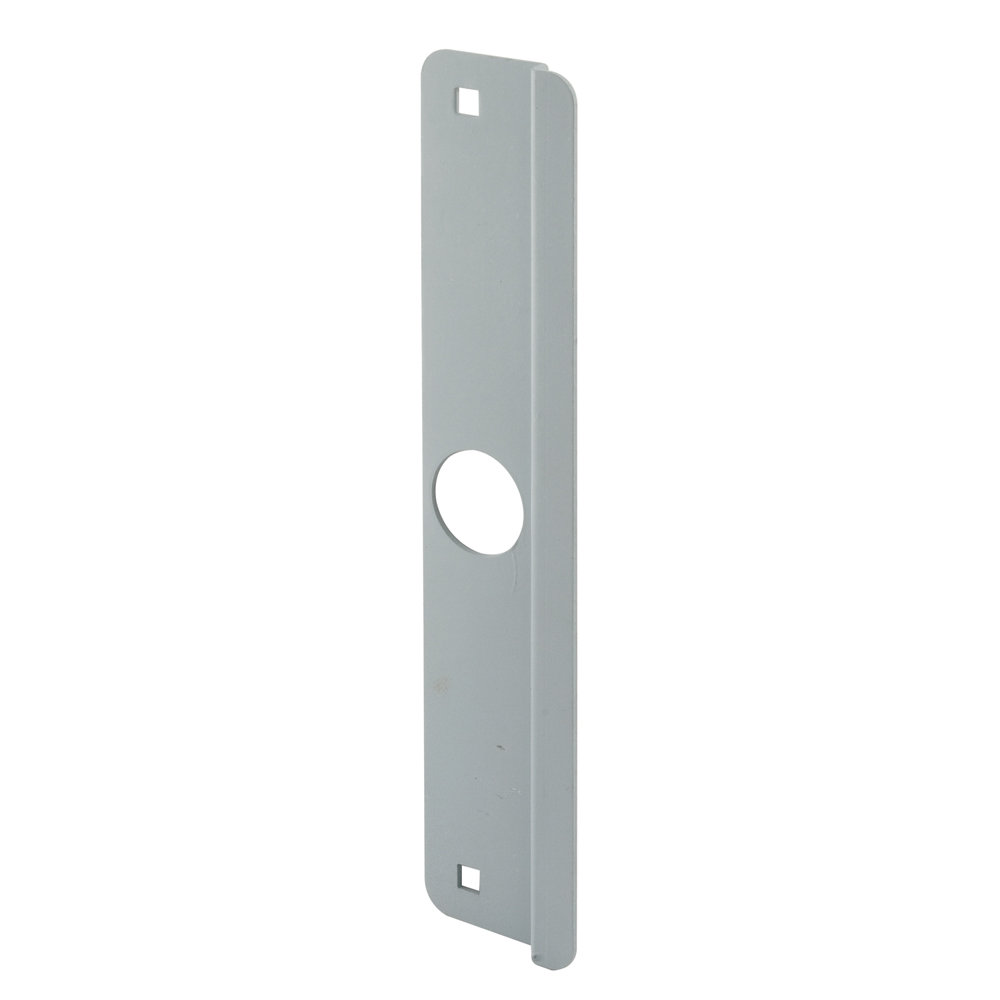 Prime-Line Latch Shield, 2-5/8 in. x 12 in., Gray (Single Pack) | Wayfair