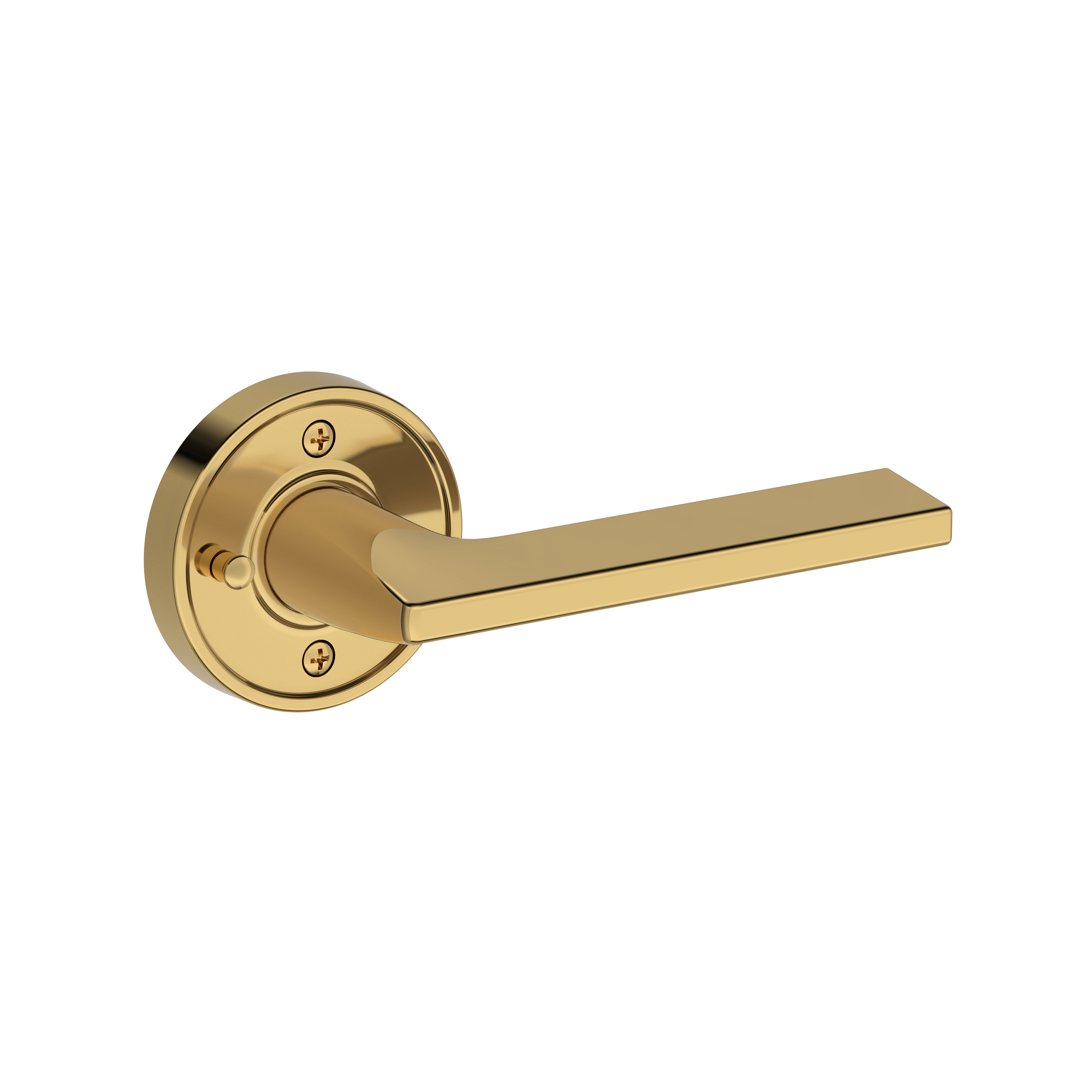 Baldwin Anaheim Hills Privacy Lever with Recessed Round Rose | Wayfair