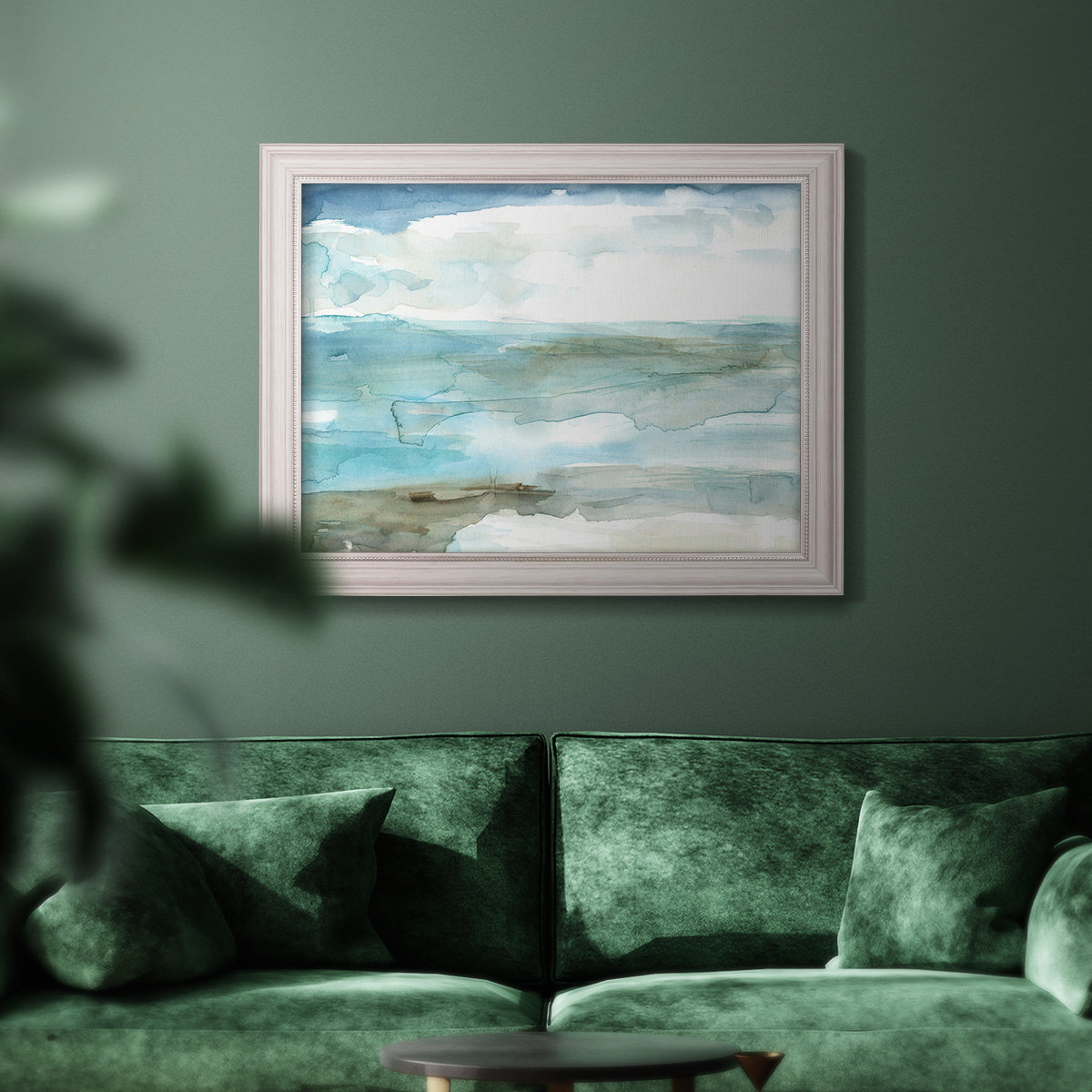 Dovecove Galeton Shimmering Shore Framed On Canvas Print | Wayfair