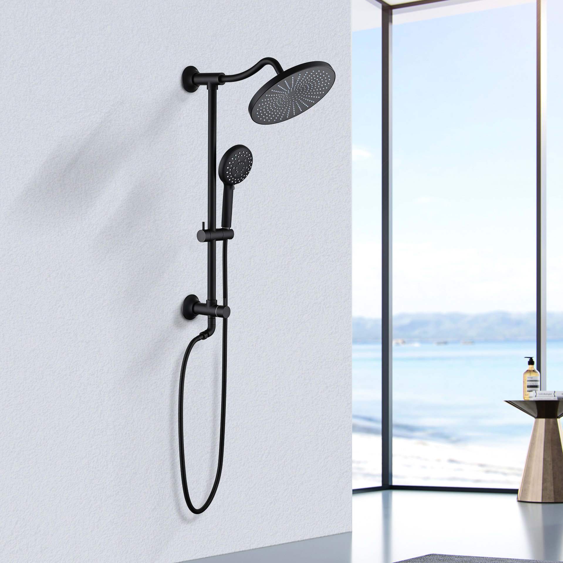 Banior Dual Shower Head Spa - 5-setting Handheld System Wall Mounted 1. ...