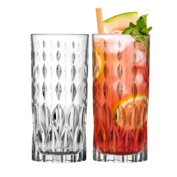 Barski Highball Glass - Drinking Glasses - Set of 2 - Bar Glassware, 13 ...
